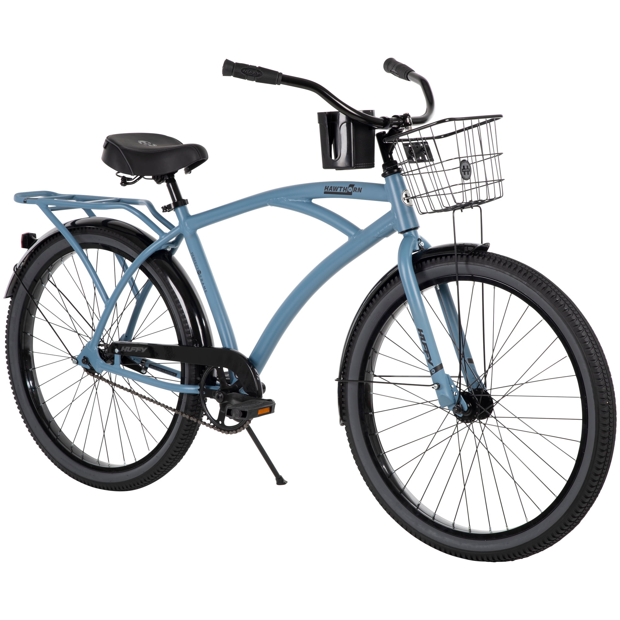 Buy Huffy Hawthorn 26-inch Aluminum Cruiser Bike for Men, Blue Online ...