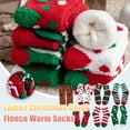 Odeerbi 2024 Christmas Socks Woman's Girls Christmas Cute Coloer Stripe ...