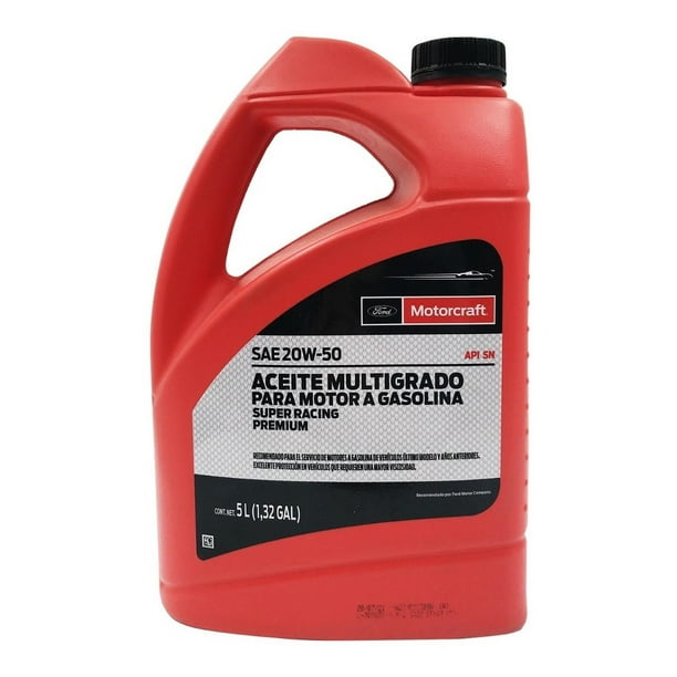 Aceite de Motor Multigrado 20w50 MOTORCRAFT Super Racing 4.73 Litros ...