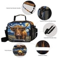 ALAZA Highland Cattle Oil Pattern Lunch Box Insulated Cooler Bag ...