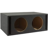 Absolute USA VEGD12 Dual 12-Inch Slot Ported Subwoofer Enclosure, 3/4 ...