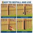 Fence Post Repair Kit (6 Packs), Heavy Duty Steel Ground Spike Anchor ...