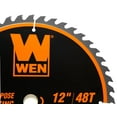 WEN 12-Inch 48-Tooth Carbide-Tipped Professional Woodworking Saw Blade ...