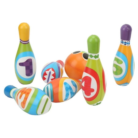 Kids Bowling Set, Kid Bowling Pins And Balls Round Edge Hand Eye ...