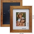 8x10 Picture Frames,Brown Rustic Wood Frame with HD Tempered Glass ...