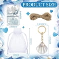 24 Sets Seashell Keychain Beach Party Favor Last Toast on The Coast ...