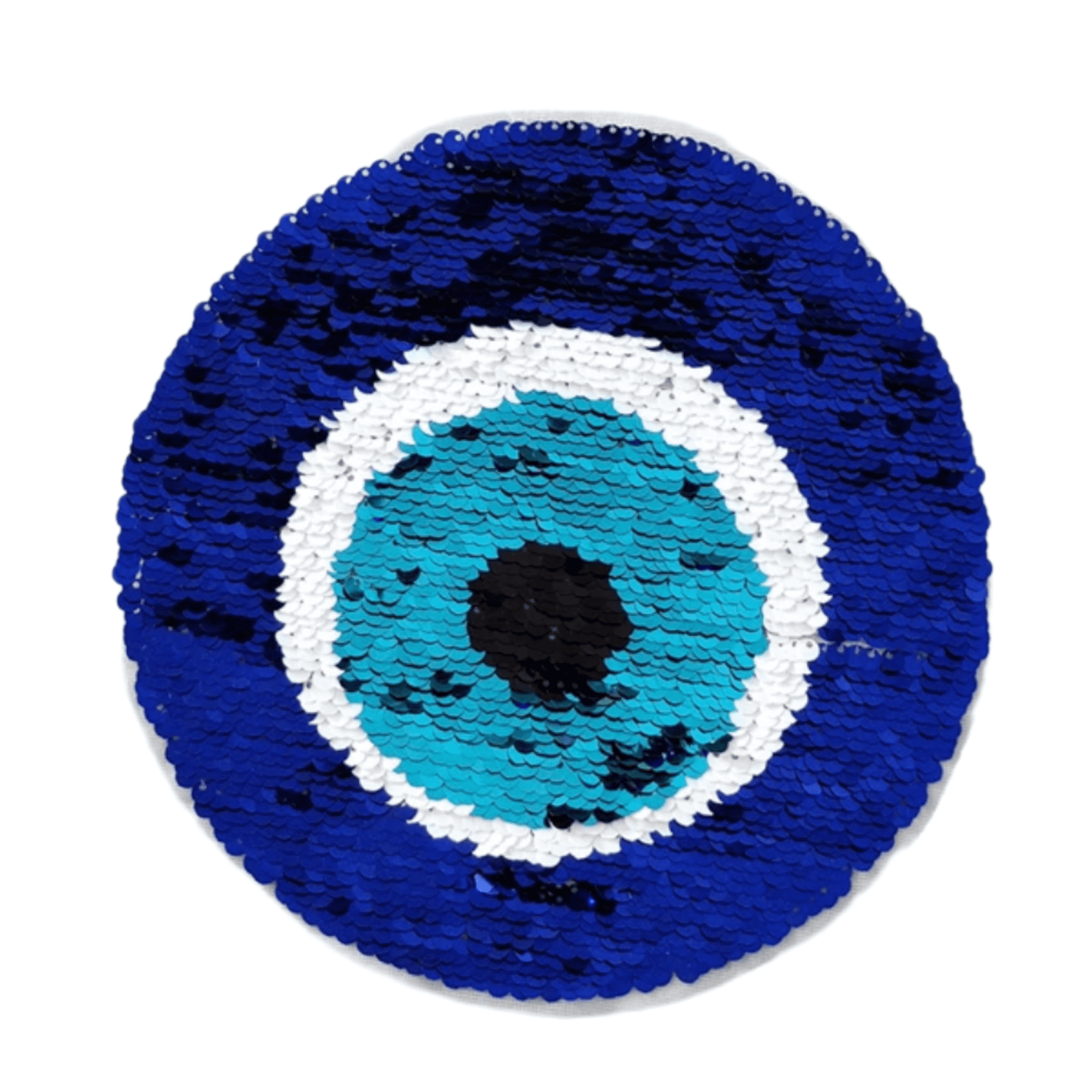 Evil Eye Iron on Patches Large Reversible Sequins Evil Eye Applique for ...