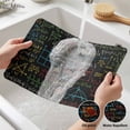 Cartoon Math Leather Placemats Set of 2, 12x18 Inch, Abstract Number ...