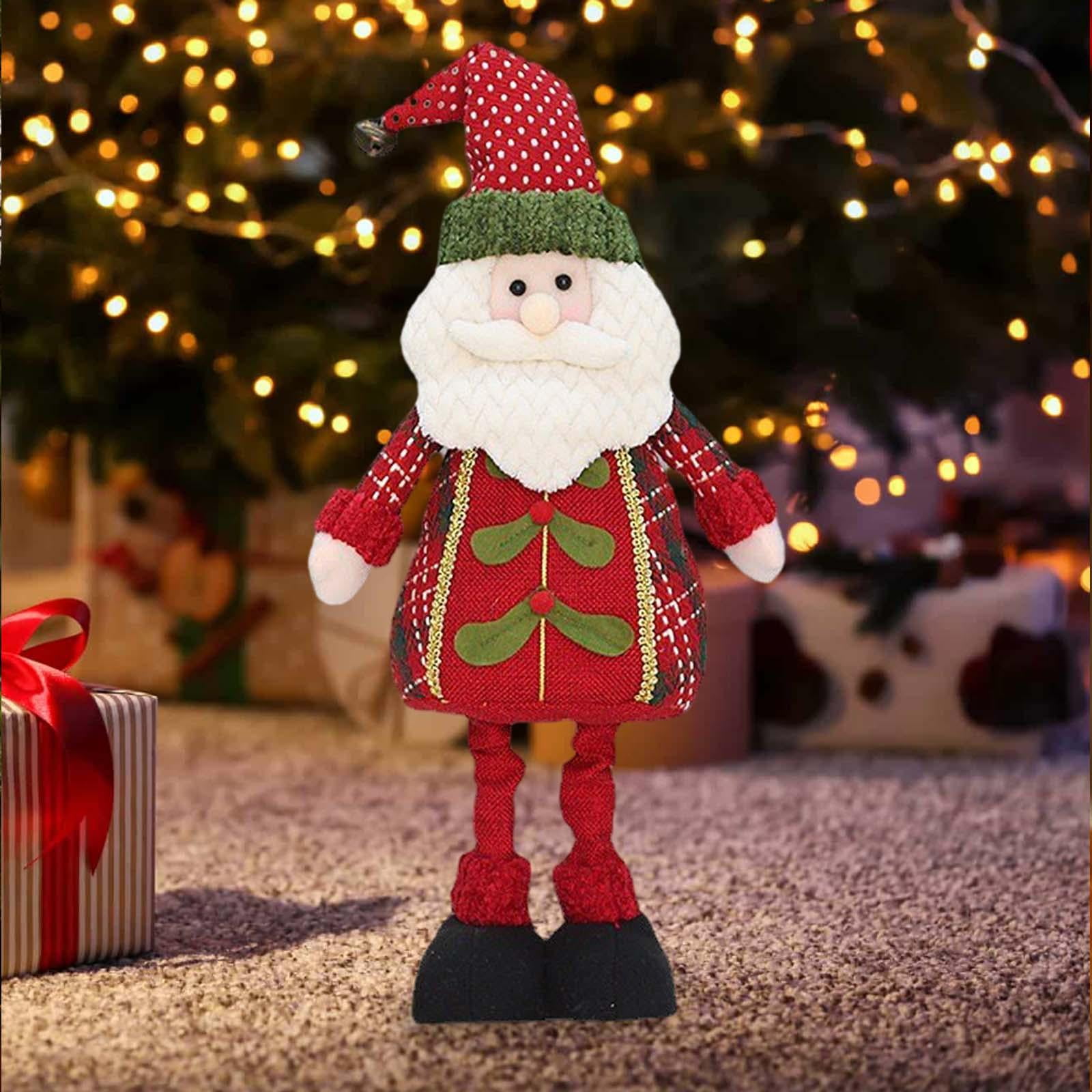 Figura Navideña Soledad Muñeco De Peluche Papá Noel Altura Ampliable 38 ...