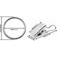 Curtain Ring with Clips,Iron Drapery Clips Hooks,General Rustproof ...