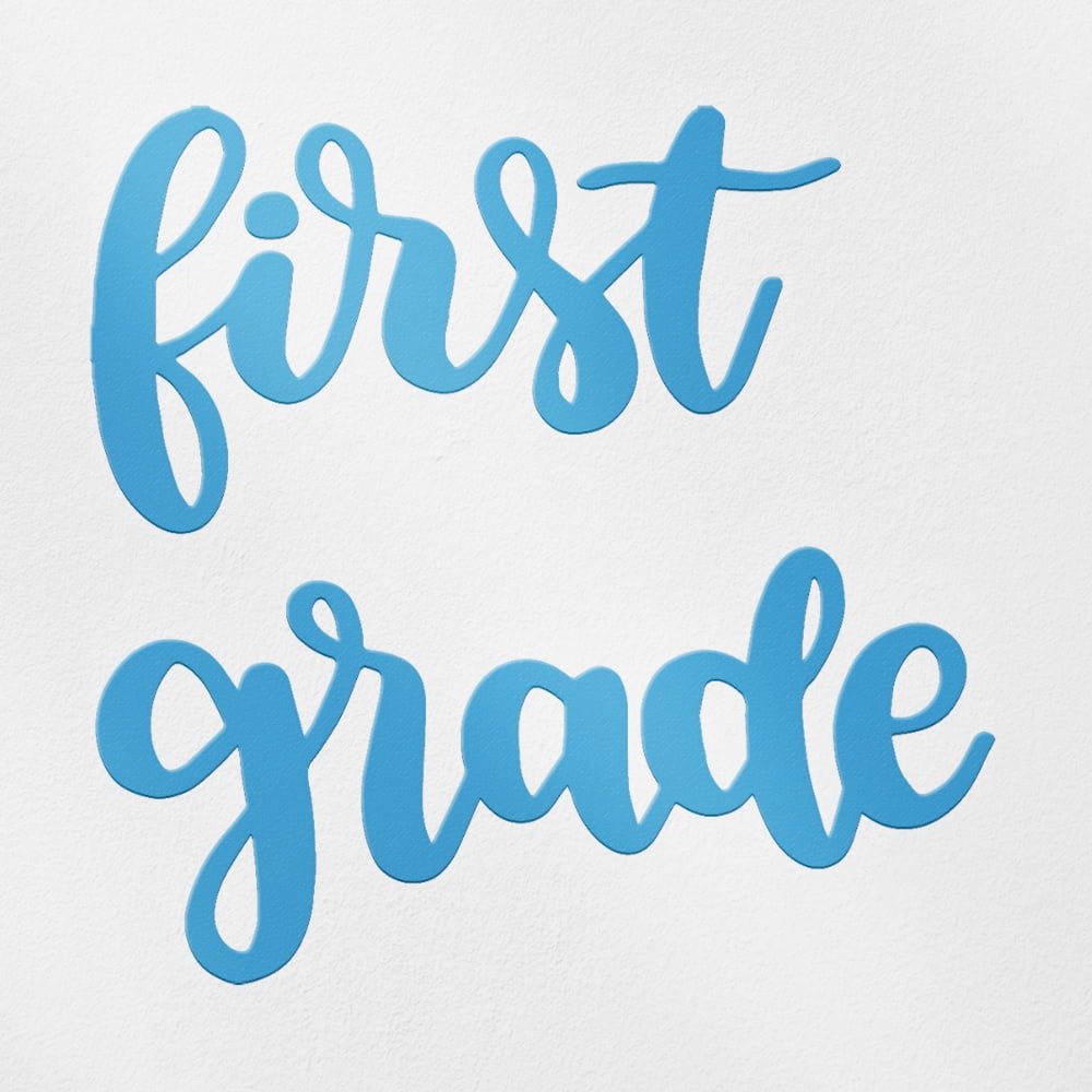 Transparent Decal Stickers Of First Grade (Azure Blue) Premium ...