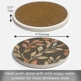 Thirstystone "Watercolor Leaves" Single Absorbent Stone Coaster ...
