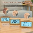 Electime Wooden Digital Alarm Clock with Smart Sensor Night Light ...