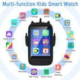 SHANNA Kids 2.8'' Touchscreen Toy Toys Phone with Calls SOS, Black ...