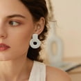 4 Colors Raffia Earrings Cute Boho Earrings 4 Pairs Handmade Rattan ...