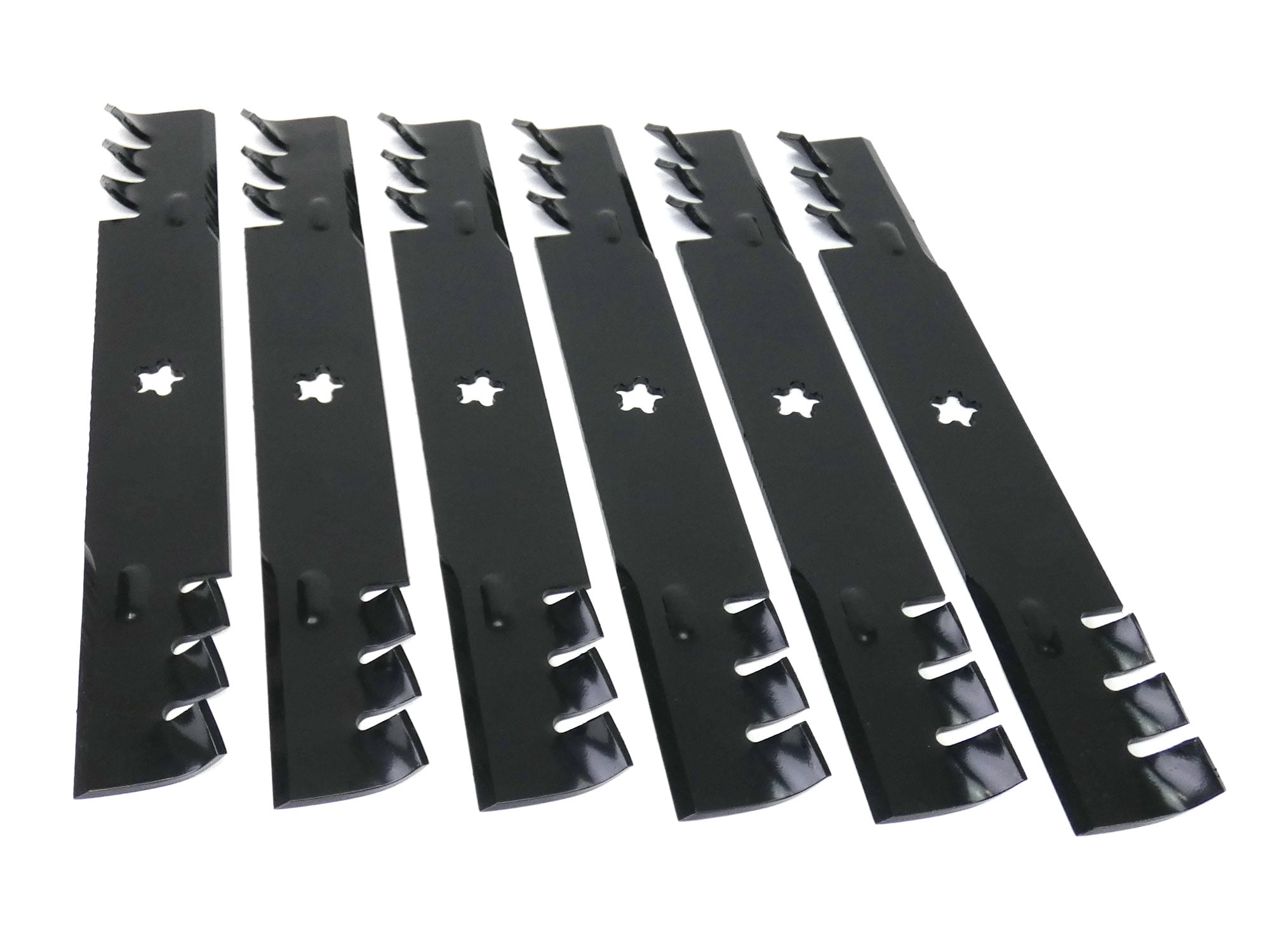 (6) Toothed Blades 17-15/16" 5pt star Fits Dixon Husqvarna 52" Deck ...