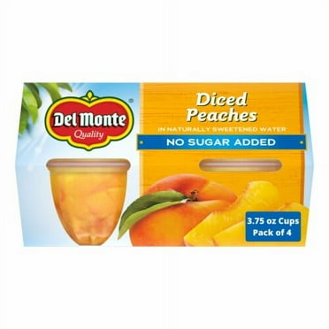 Del Monte Bubble Fruit Gel Peach Strawberry Fruit Cup Snack with ...