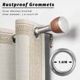 Beige Abstract Art Outdoor Curtains, Vintage Linen Geometric Brown ...
