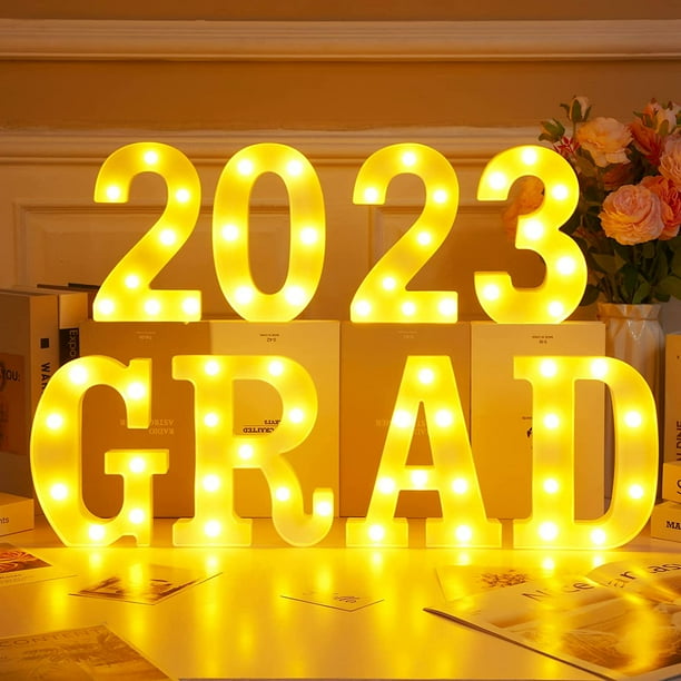 Graduation Party Decorations 2023, LED Marquee Light Up Letter “GRAD ... Graduation Party Decorations 2023, LED Marquee Light Up Letter “GRAD ...