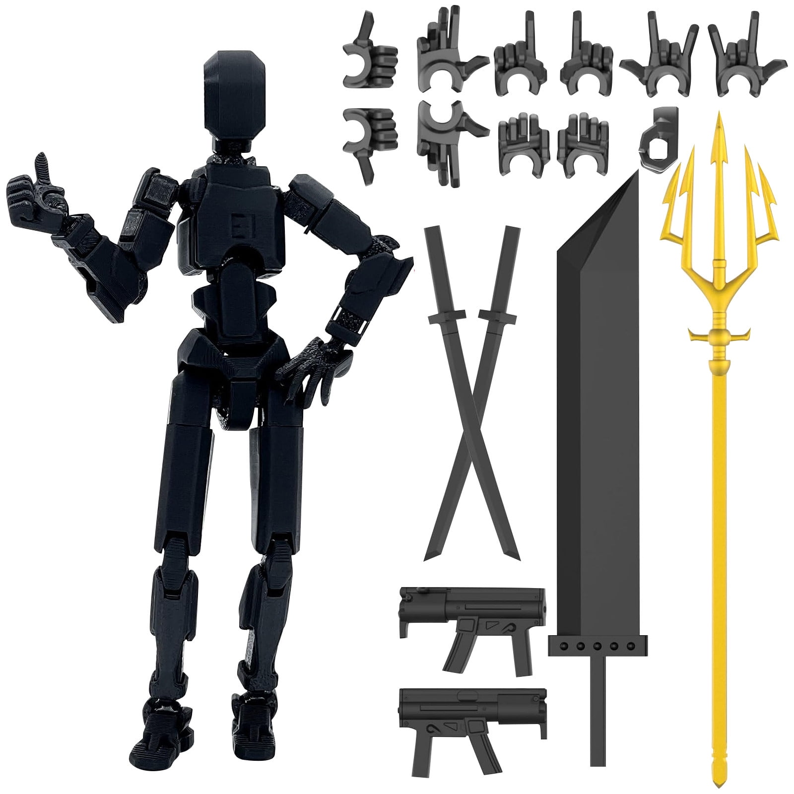 Mobile Doll Set, 3D Printed Titan Robot Mobile Doll, Posable Mobile ...