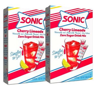 Sonic Cherry Limeade Zero Sugar, Flavored Water Flavor On-the-Go ...