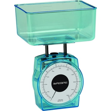 Taylor Mechanical/Analog Kitchen Scale and Food Scale in White, Max 11 ...