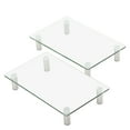 FITUEYES Computer Monitor Riser Stand with Height Adjustable Desktop ...