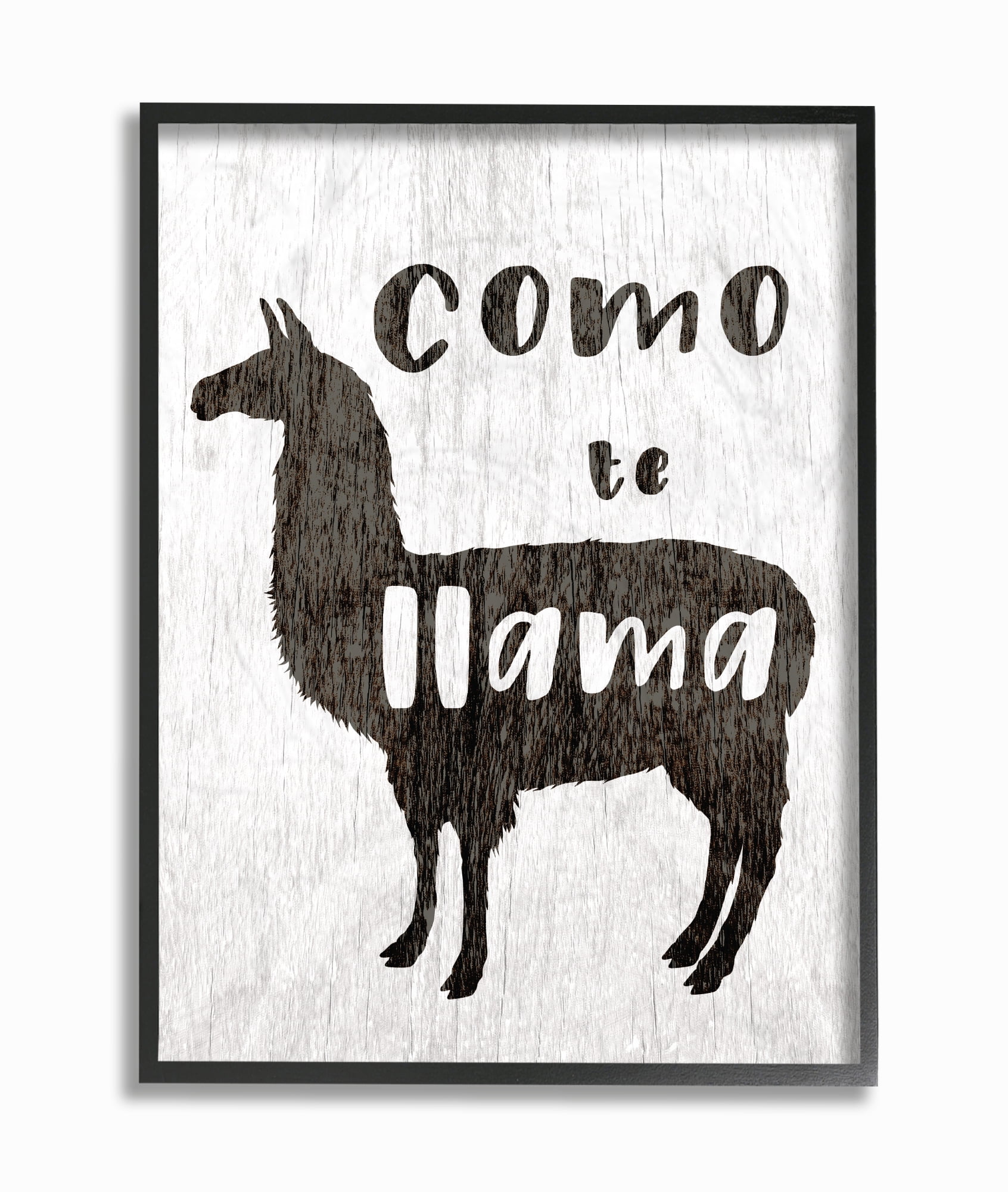 The Stupell Home Decor Collection Como te Llama Funny Spanish ...