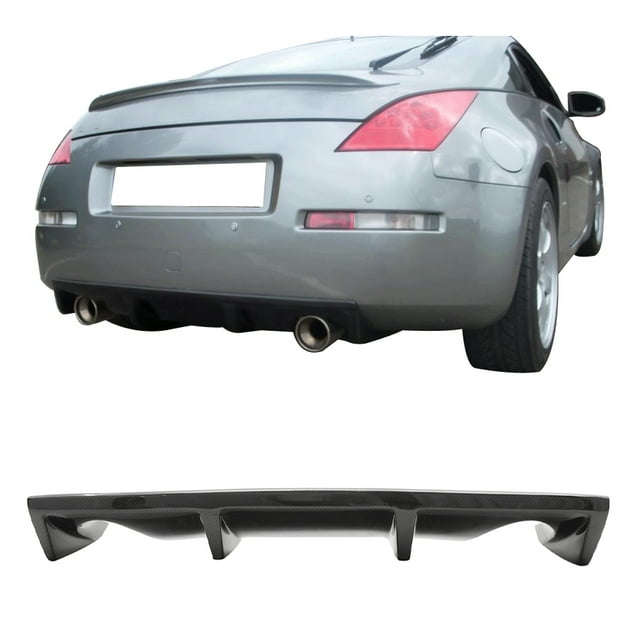 Ikon Motorsports Rear Diffuser Compatible with 2003-2009 Nissan 350Z ... Ikon Motorsports Rear Diffuser Compatible with 2003-2009 Nissan 350Z ...