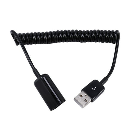Spiral Coiled USB A male to A female adapter adaptor Cable 1M 3FT ...