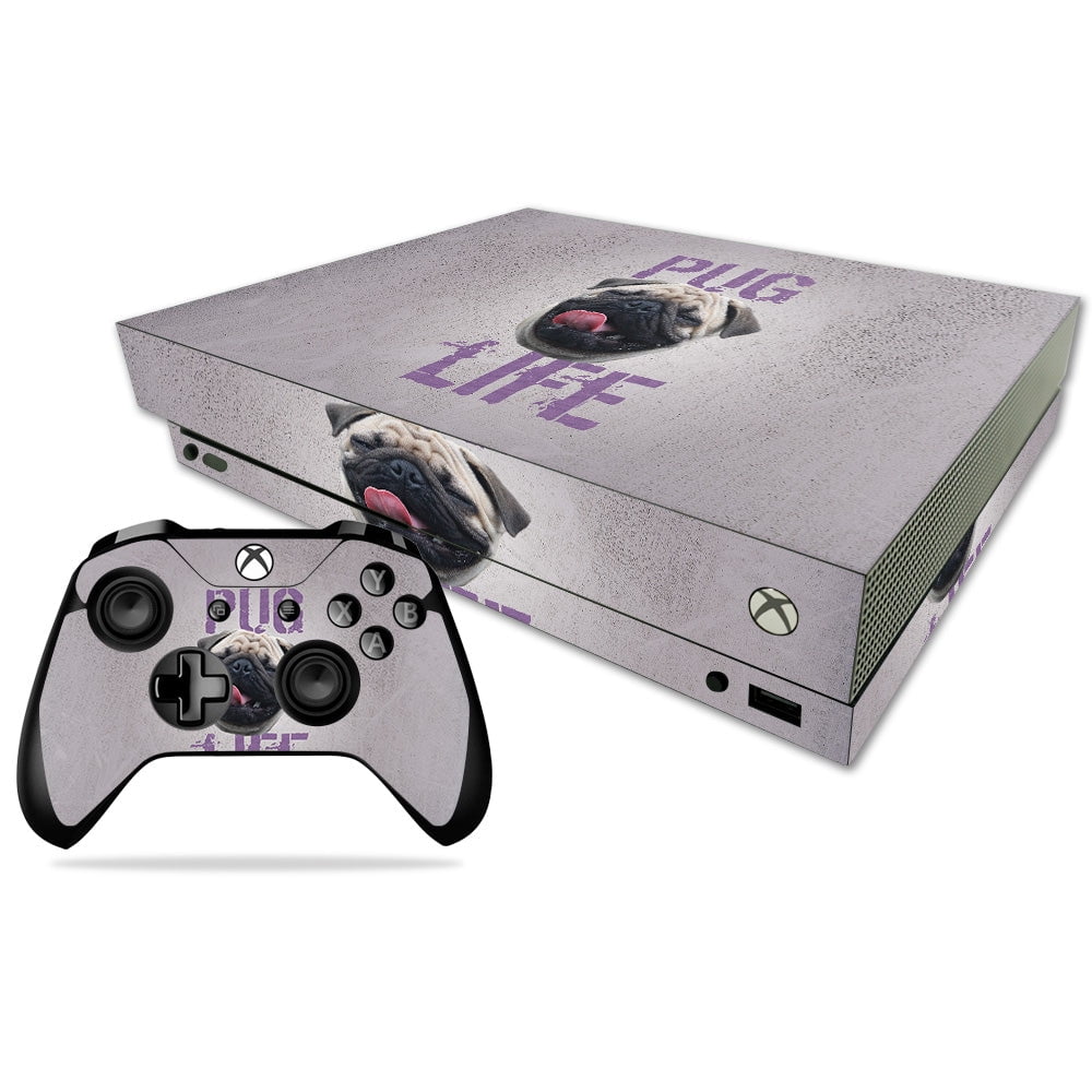Skin Decal Wrap Compatible With Microsoft Xbox One X Pug Life - Walmart.com