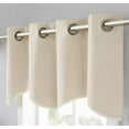 Nicole - 1 Scalloped Valance Curtain Panel - Premium Grommet Blackout ...