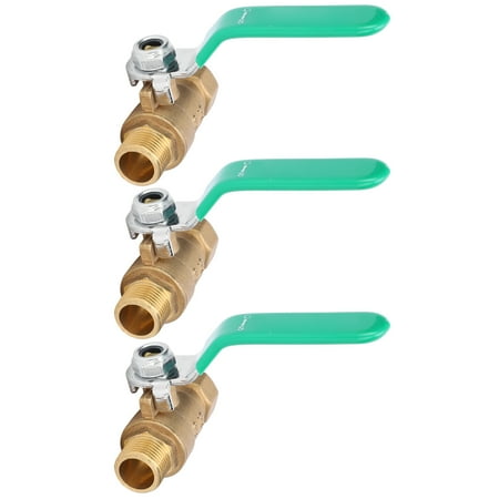 Ball Valve, Shut Off Valve, 3Pcs Durable For Cold Or Hot Water Piping ...