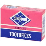 Diamond Bulk Regular Round Toothpicks, 250 Ct - Walmart.com