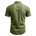 Boyscolos Mens Slim Fit Shirt Short Sleeve Button Down Dress Shirt ...