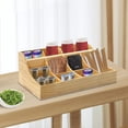 Coffee Bar Organizer Countertop Wooden Condiment Organizer Coffee ...