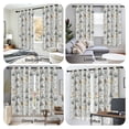 Cat and Toast Bicycle Gray Pattern Blackout Curtains,Triple Weaved ...