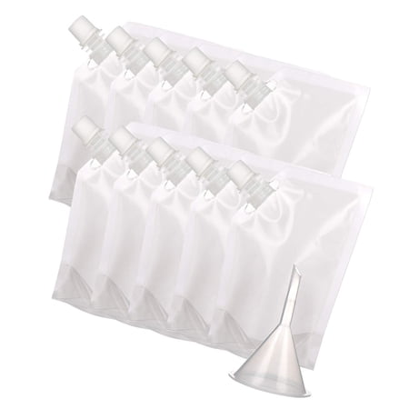 10 Pieces Drinks Flasks Liquor Pouch Reusable Drinking Flasks ...