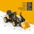 Joyldias 12V Kids Ride On Excavator, 3 Speeds, Remote Control ...