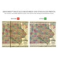 1856 Iowa State Map Poster - Vintage Map of Iowa Wall Art Print ...