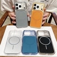 Acrylic Matte Magnetic Phone Case for iPhone, Compatible with (Gray ...