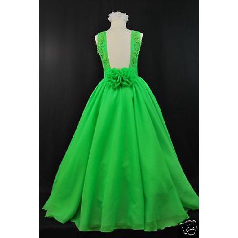 Lime Green Pageant Gowns