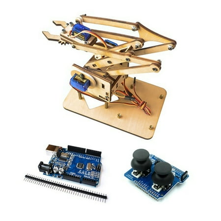 stanreset 4 DOF Robot Manipulator Kit for Arm Learning DIY Claw Acrylic Mechanical Self-Assembly ...