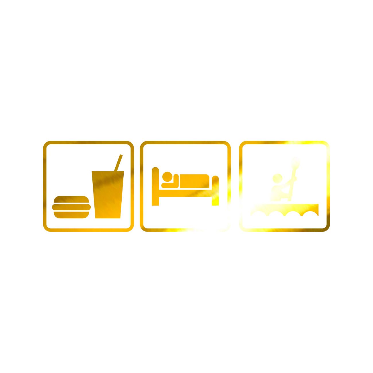 Eat Sleep Row Sticker Decal Die Cut - Self Adhesive Vinyl ...