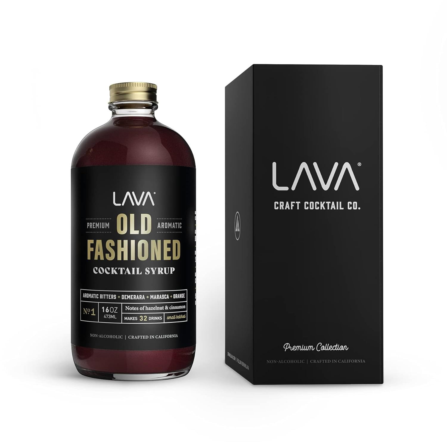 YBQF Premium Aromatic Old Fashioned Cocktail Syrup 16oz, Makes 32 ...
