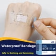 72×22mm Extra Wide Waterproof Band-Aids, Transpa-rent Invisible ...