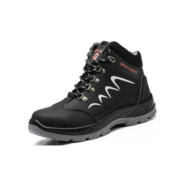 SIMANLAN MENS WATERPROOF SAFETY BOOTS STEEL TOE CAP ANKLE LEATHER WORK ...