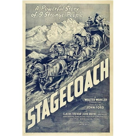 Everett Collection EVCMMDSTAGEC010H Stagecoach 1939 Movie Poster ...