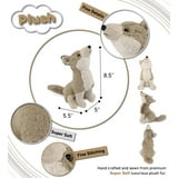 DolliBu Plush Howling Wolf Stuffed Animal - Soft Huggable Howling Wolf ...