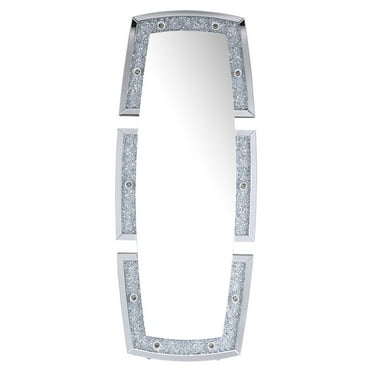 Round Wall Mirror with LED Lighting Silver - Walmart.com
